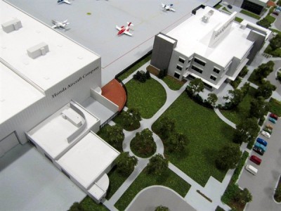 Architectural Model of Honda Aircraft Headquarters - KiwiMill Portfolio